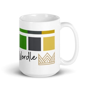Personalized Wordle King/wordle Queen/wordle Champ/wordle Mug 11oz/15oz ...