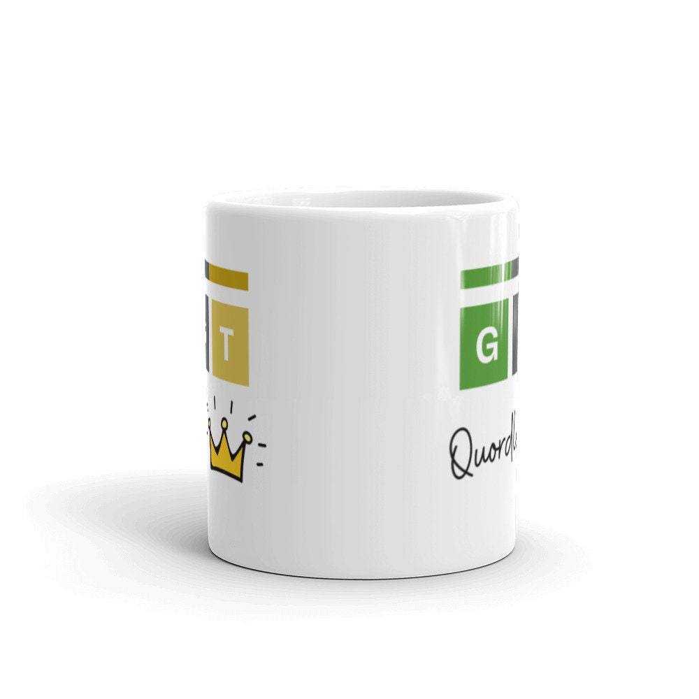 Personalized Wordle Queen, Quordle Queen Inspired 11oz/15oz Coffee/tea ...