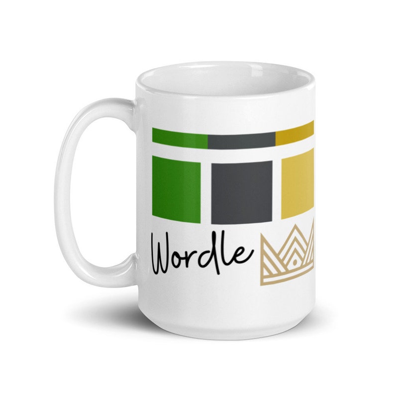 Personalized Wordle King/wordle Queen/wordle Champ/wordle Mug 11oz/15oz ...