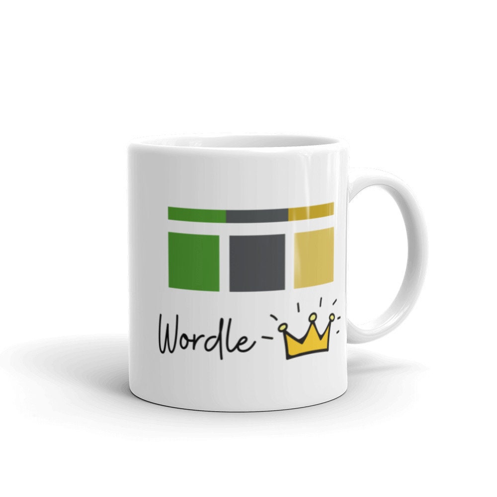 Wordle Queen 11oz/15oz Mug Wordle Gift/wordle Mug/wordle - Etsy