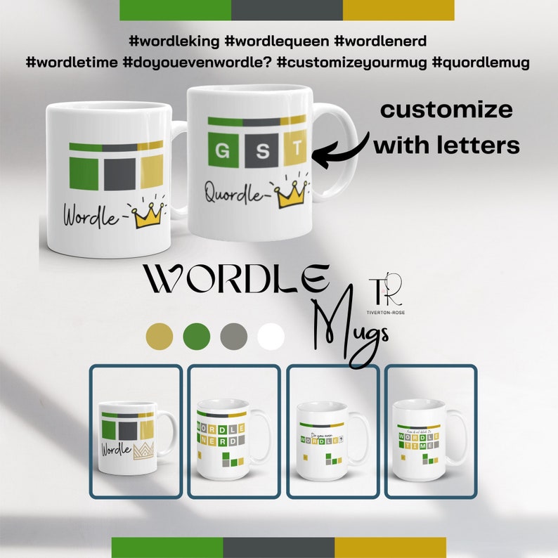 Personalized Wordle Queen, Quordle Queen Inspired 11oz/15oz Coffee/tea ...