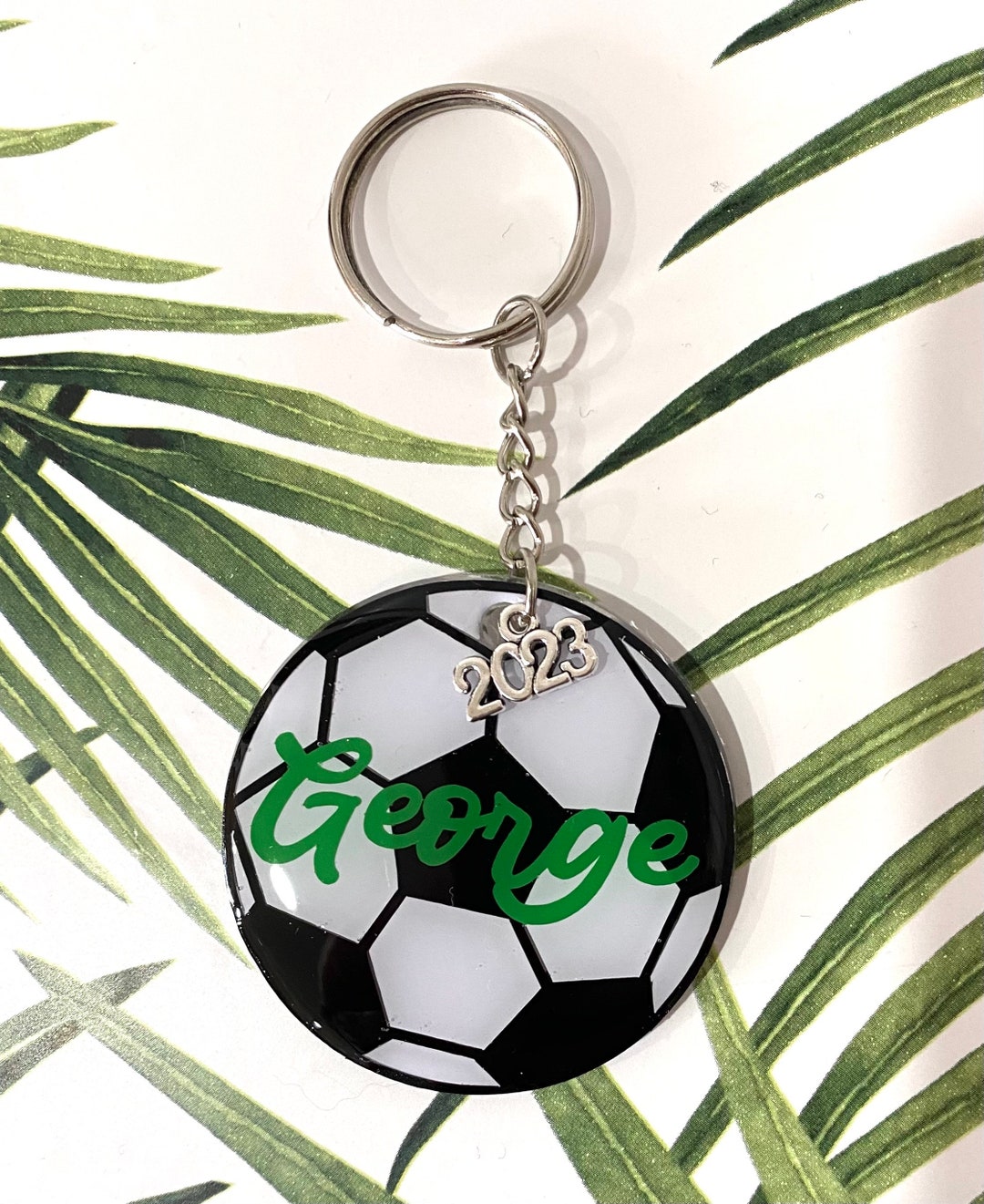Personalised Sports Keyrings Baseball Soccer Basketball - Etsy Australia