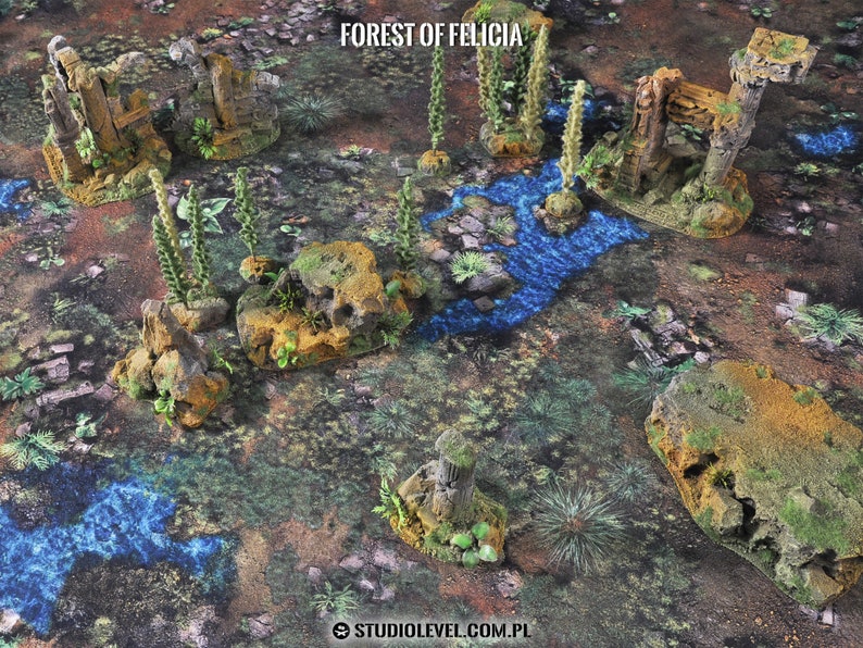 FOREST HILL Wargaming Terrain 28mm 32mm Fully Painted - Etsy