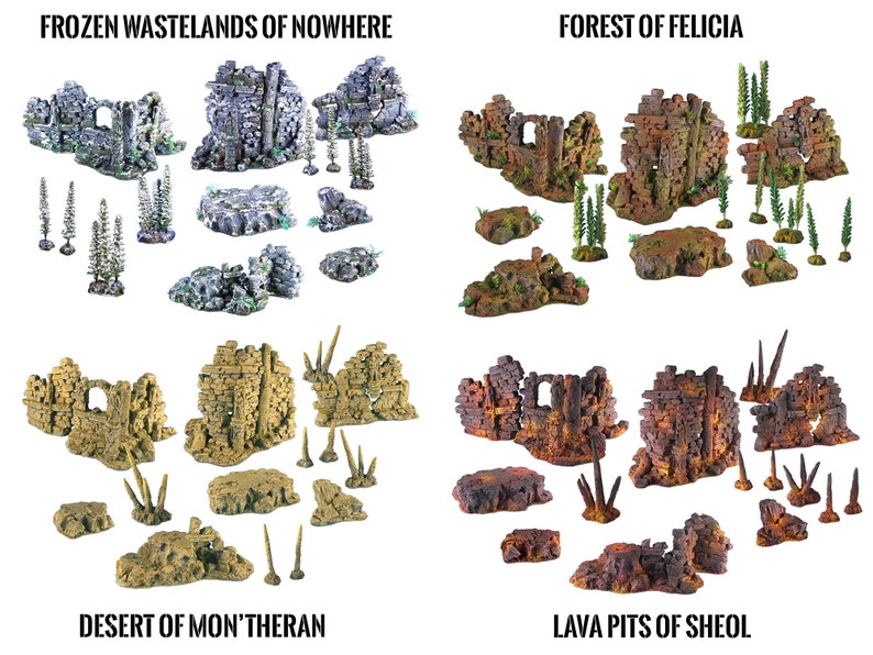 WINTER HOBBYIST SET Wargame Terrain 28mm 32mm Modular - Etsy