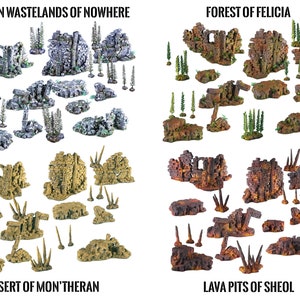 WINTER NEWBIE SET Wargame Terrain, 28mm 32mm Modular Terrain, Tabletop ...