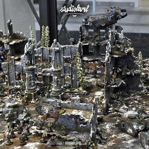 Warhammer 40k City Game Board, Battle Ruins for Tabletop Wargaming ...
