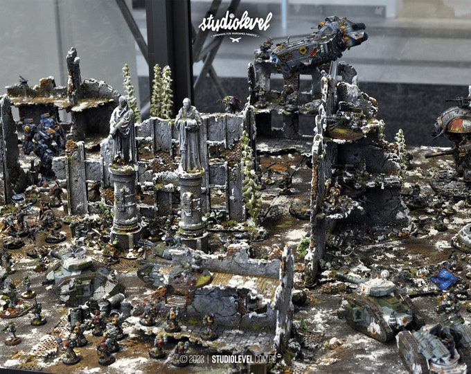 Warhammer 40k City Game Board, Battle Ruins for Tabletop Wargaming ...