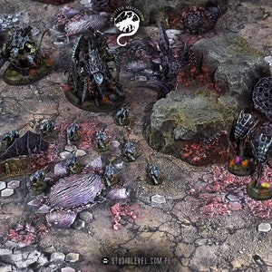 SWARM DOUBLE HILL | Warhammer 40K Tyranids Terrain, Alien Swarm Hill Scenery for Tabletop ...