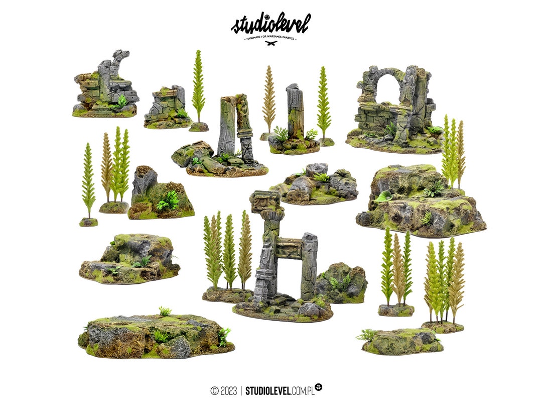 FOREST TOURNAMENT SET | Wargames Terrain, 28mm 32mm Modular Terrain ...