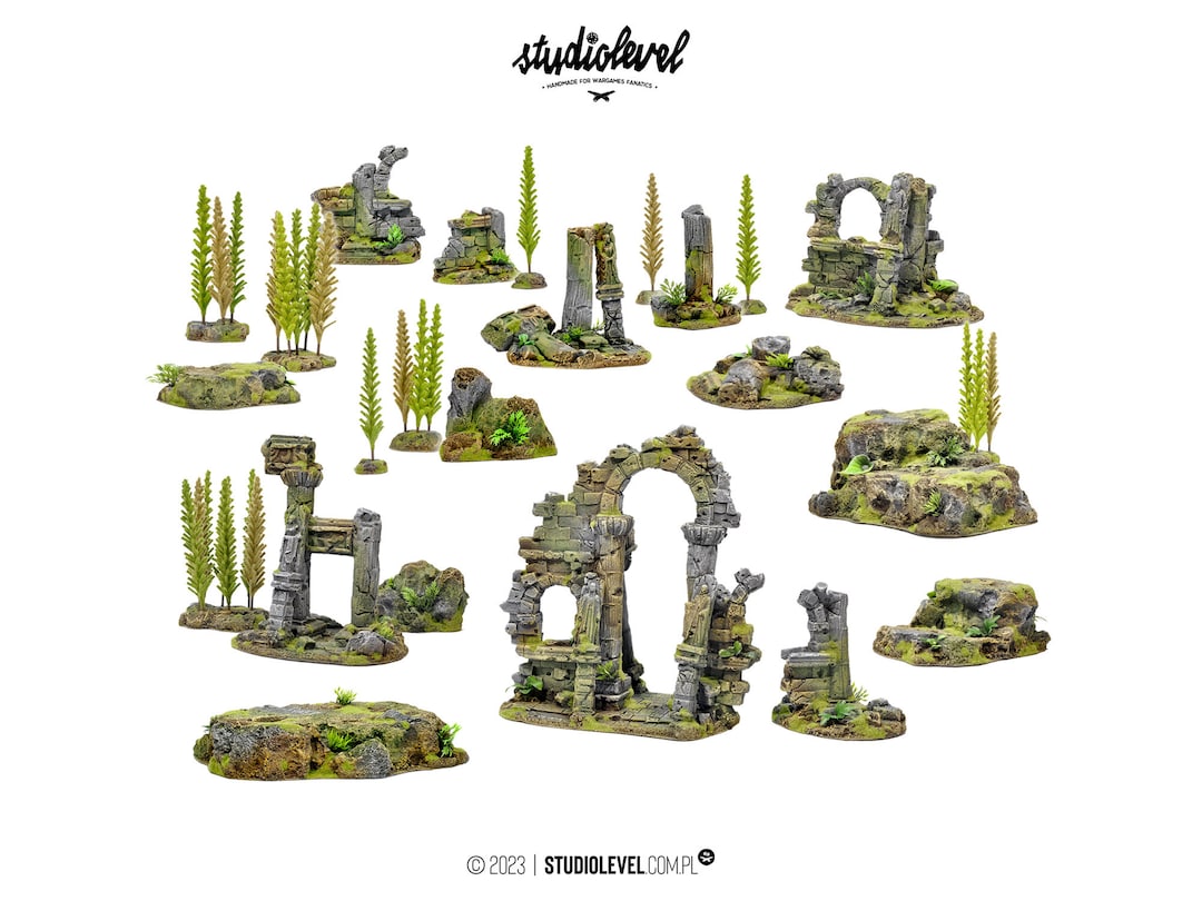 FOREST FANATIC SET | Wargames Terrain, 28mm 32mm, Modular Terrain ...