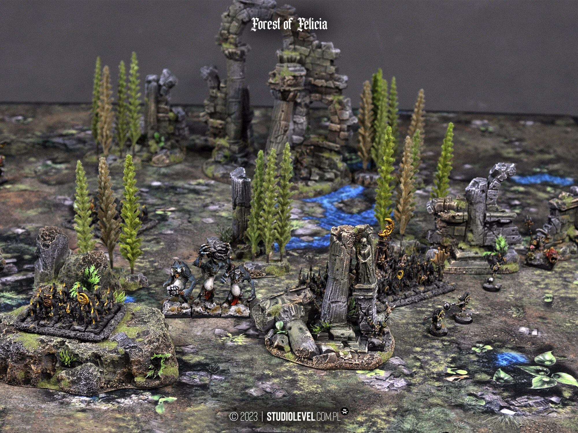 FOREST MIDDLE SET | Wargame Terrain, 28mm, 32mm, Modular Terrain ...