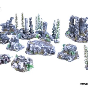 WINTER MIDDLE SET | Wargame Terrain, 28mm, 35mm, Modular Terrain ...