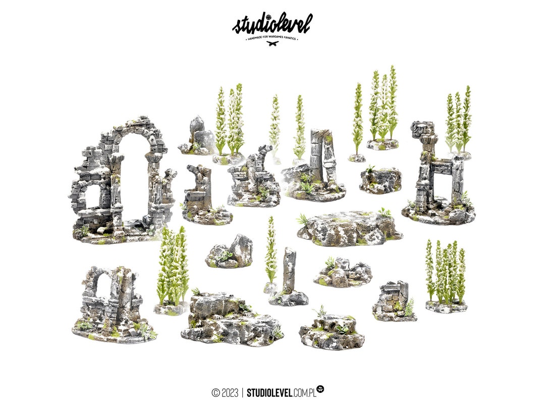 WINTER FANATIC SET Wargame Terrain, 28mm, 32mm, Modular Terrain ...