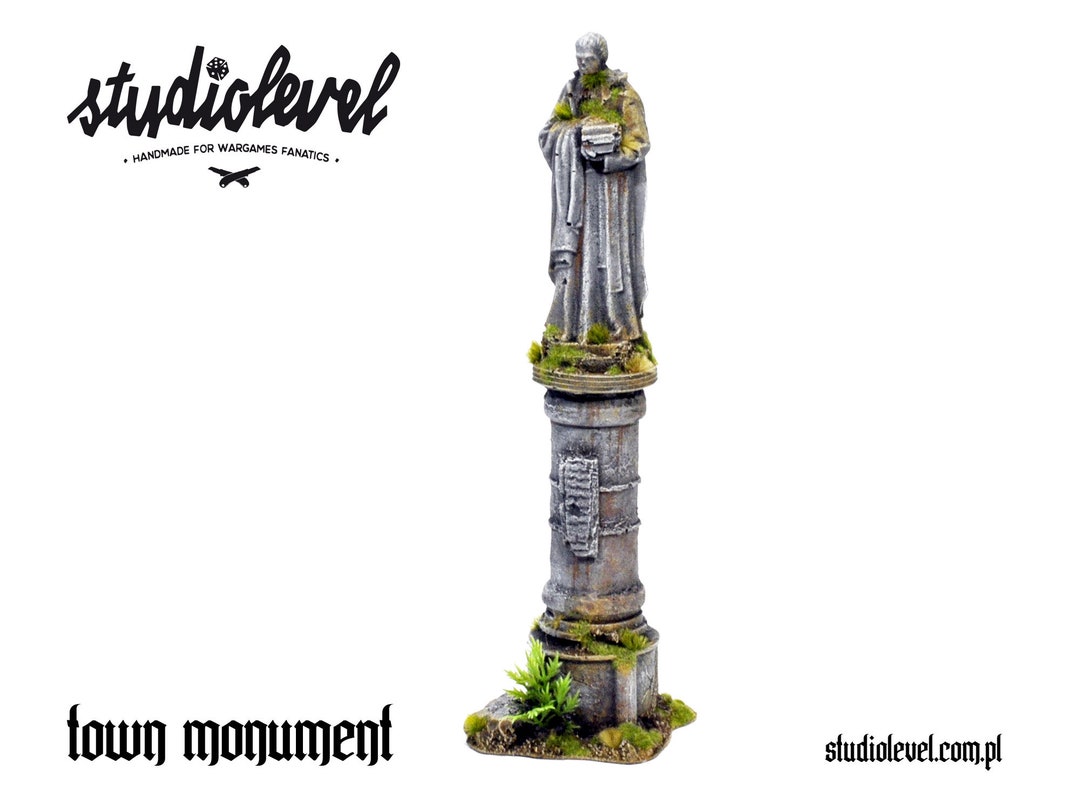HUGE MONK - CHRONICLER Monument | War Game Terrain, 28mm, 32mm, Painted ...
