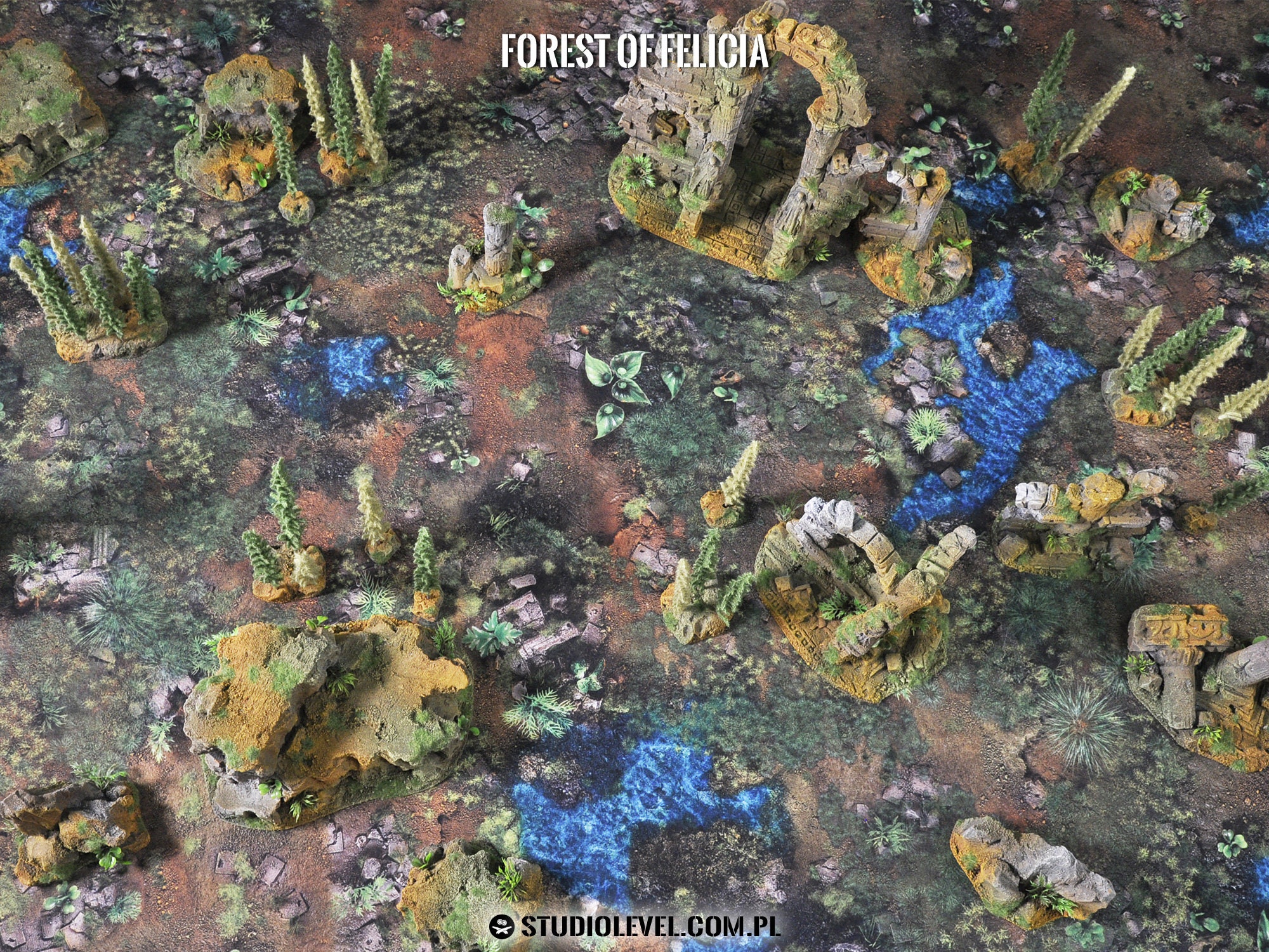 Double FOREST HILL Wargaming Terrain 28mm 32mm Fully - Etsy