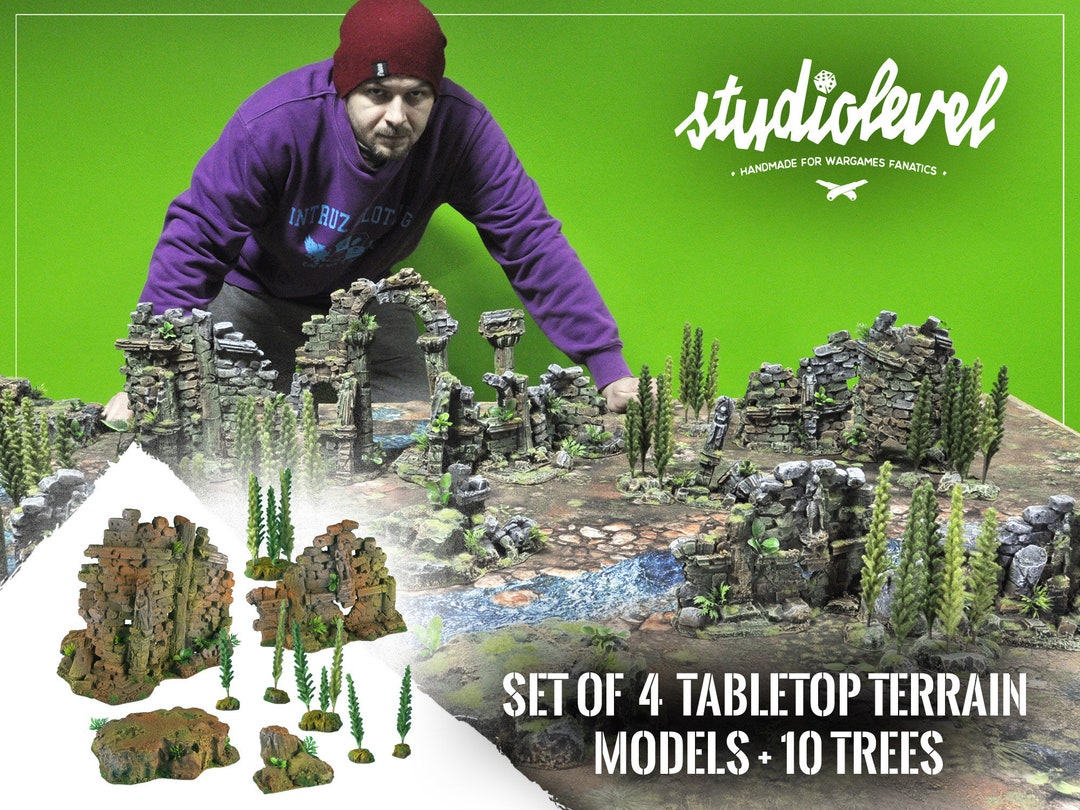 FOREST ROOKIE SET | Wargame Terrain, 28mm, 32mm Modular Terrain ...