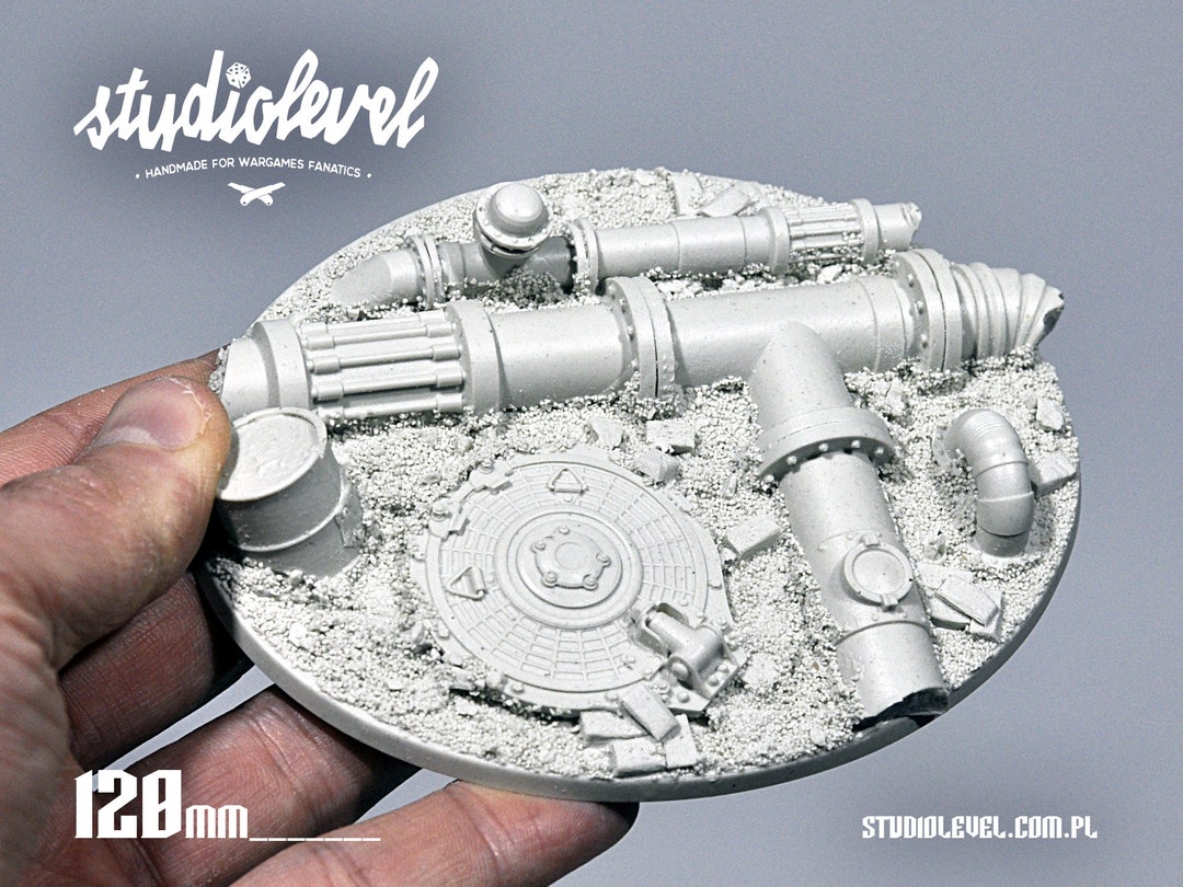 Oval 120mm INDUSTRIAL MAGNETIC BASES | Scenic Miniature Base, Handmade ...