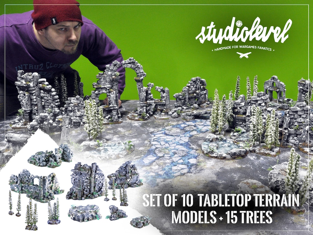 WINTER HOBBYIST SET | Wargame Terrain, 28mm 32mm Modular Terrain ...