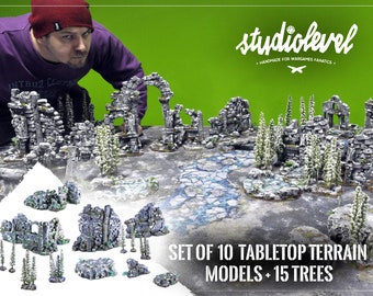 WINTER TOURNAMENT SET Wargame Terrain 28mm 32mm Modular - Etsy