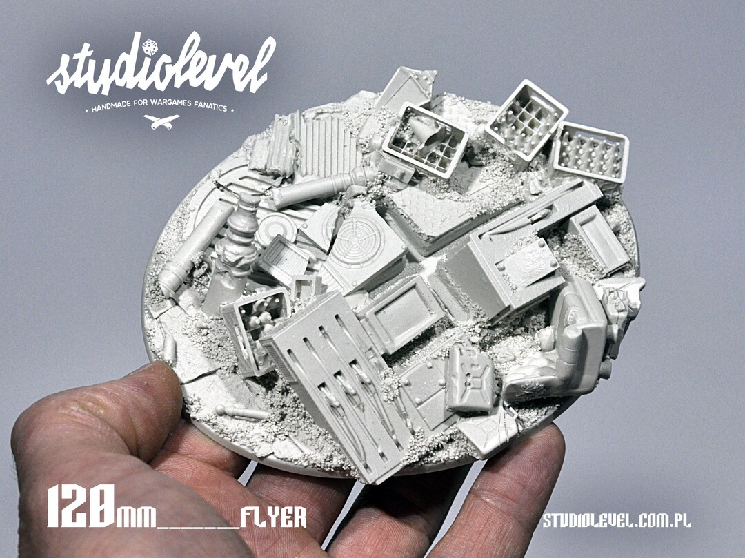 Oval Flyer 120mm URBAN MAGNETIC BASES | Scenic Miniature Base, Handmade ...