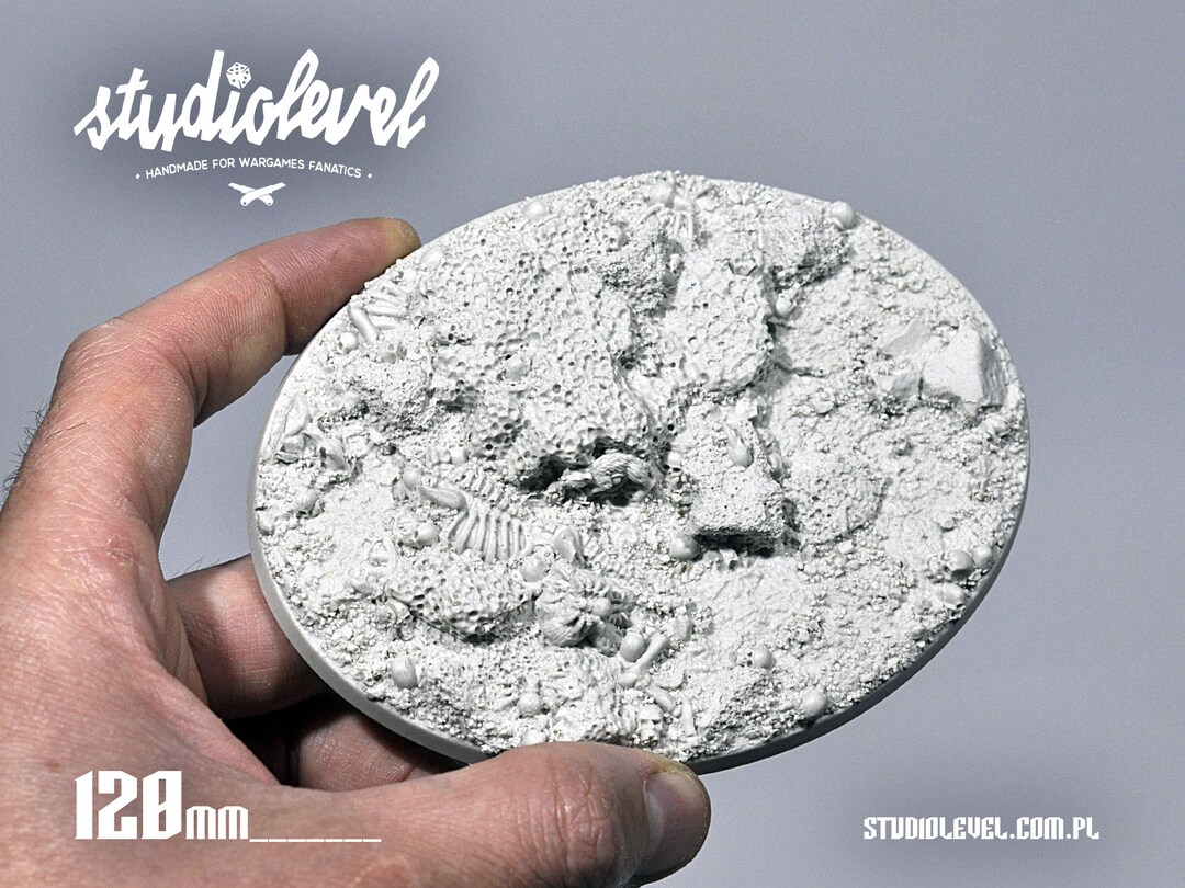 Oval 120mm SKULLS MAGNETIC BASES | Resin Miniature Base, Handmade ...