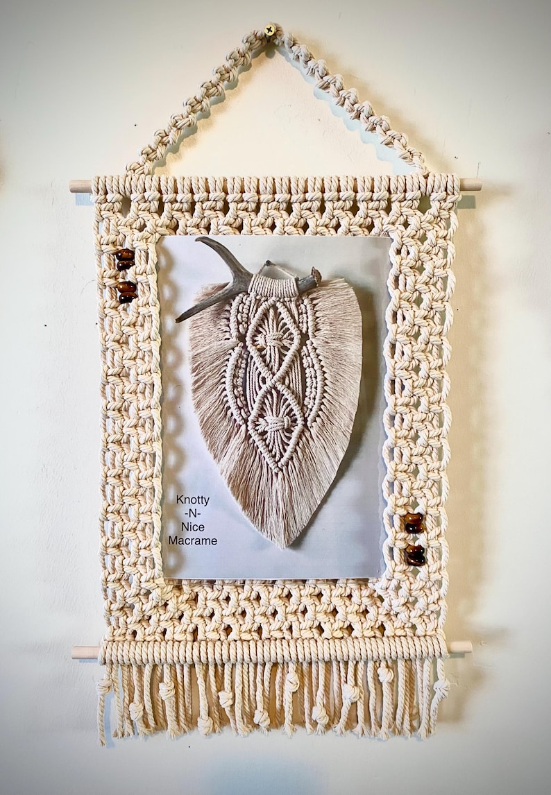 Macrame Picture Frame 8 X 10 In - Etsy