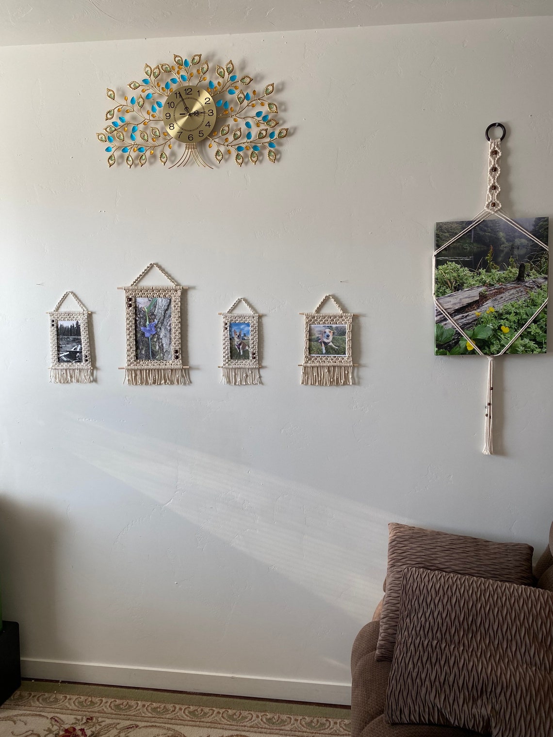 Macrame Picture Frame 4 X 6 - Etsy