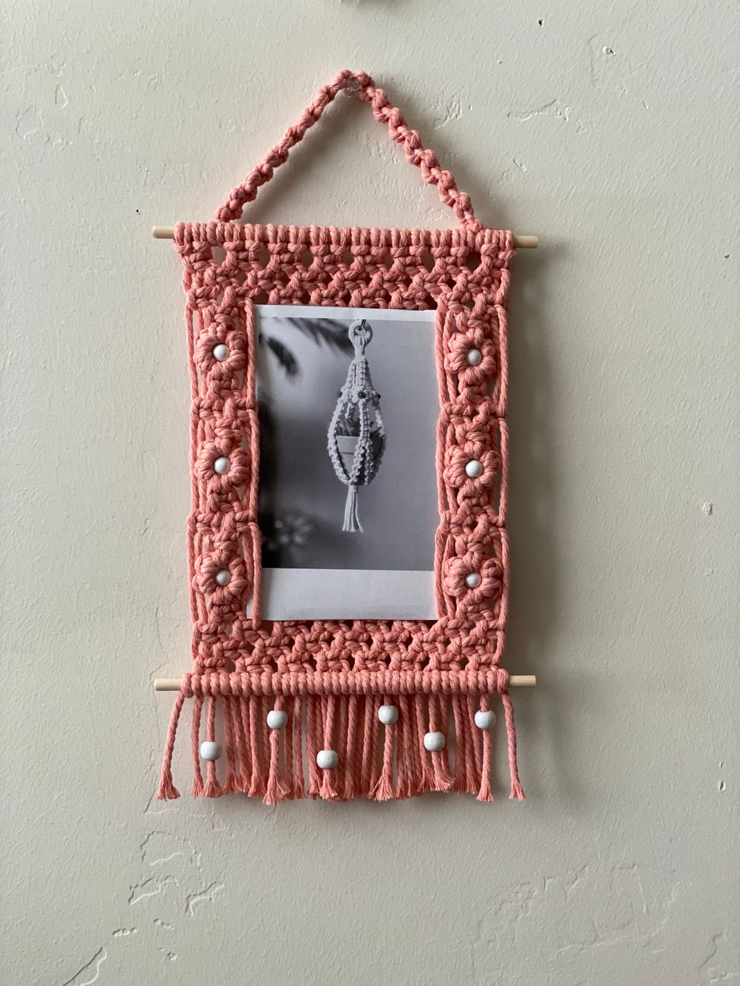 Macrame Picture Frame 4 X 6 In or 5 X 7 In - Etsy