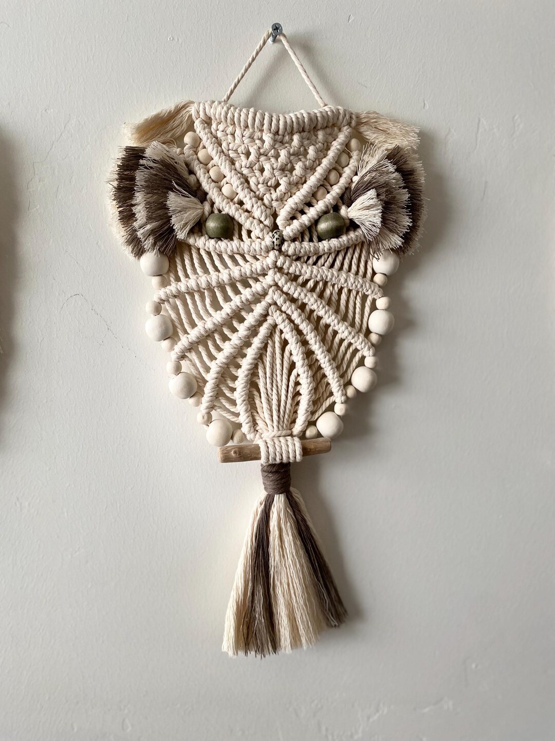 Macrame Owl, Owl Hanging, Boho Owl, Macrame Wall Decor, Large Macrame Owl - Etsy