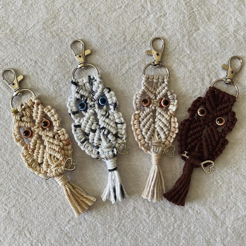 Owl Keychain - Etsy