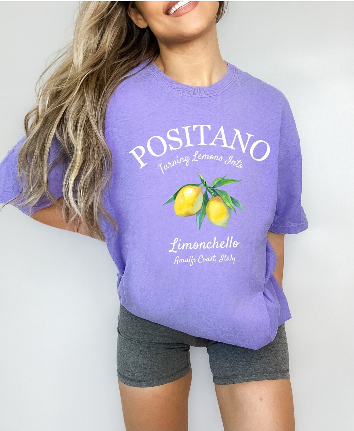 Positano Shirt, Amalfi Coast, Vacation Shirt, Summer Shirt, Limone ...
