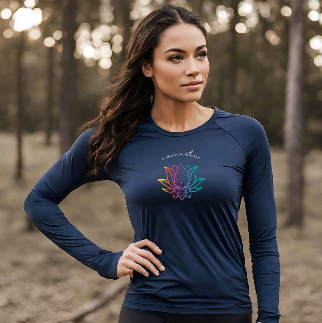 Namaste Shirt, Lotus Flower Shirt, Meditation Shirt, Pilates Shirt ...