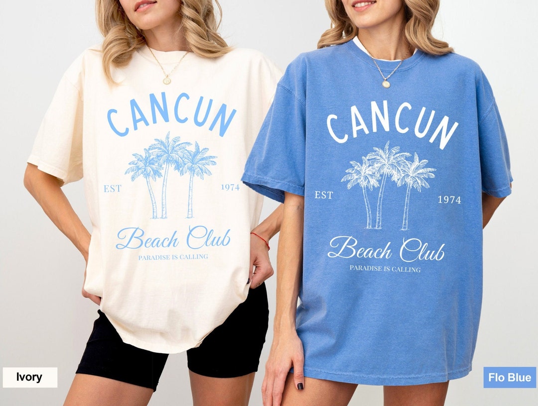Cancun Mexico Shirt Beachy Graphic Tees Girls Trip Shirts Cancun Family ...