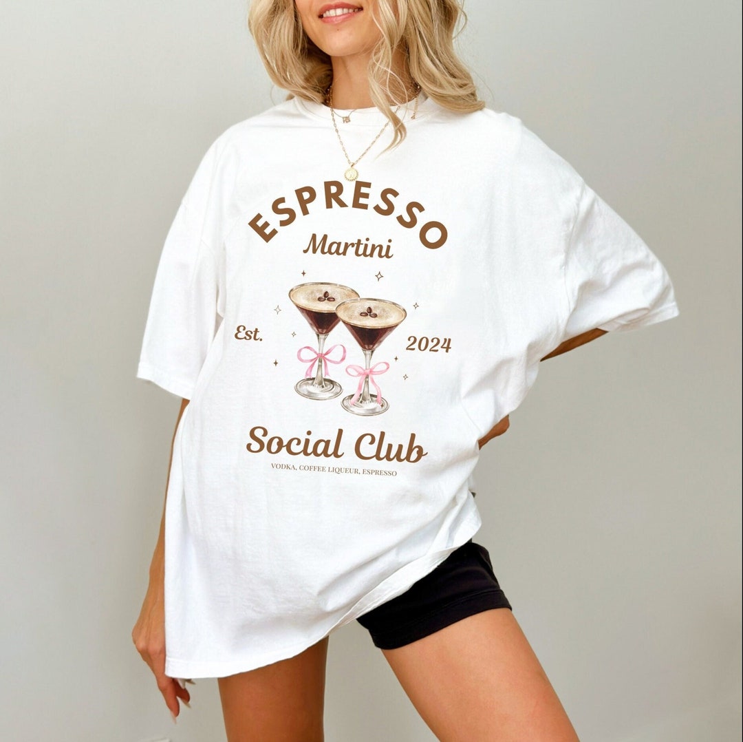 Espresso Martini Shirt Tini Time Tshirt Coquette Clothes Soft Girl Era ...