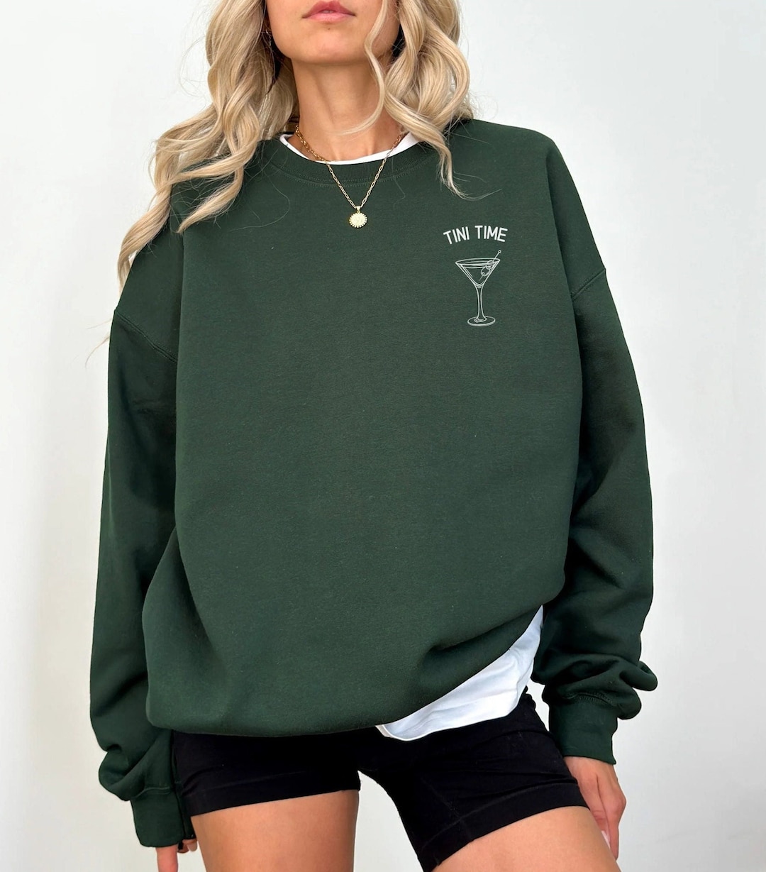 Tini Time Sweatshirt Filthy Martini Shirt Happy Hour Crewneck Day ...