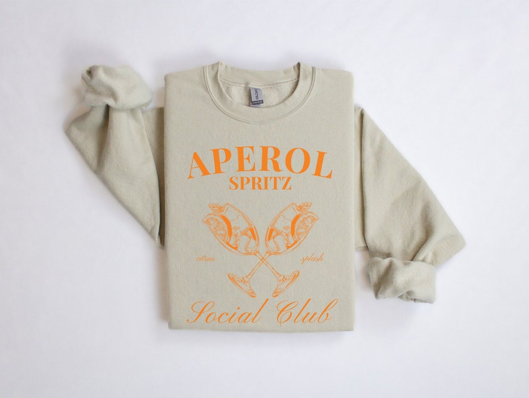 Aperol Spritz Sweatshirt, Aperitivo Sweater, BFF Gift Idea, Vodka Gifts ...