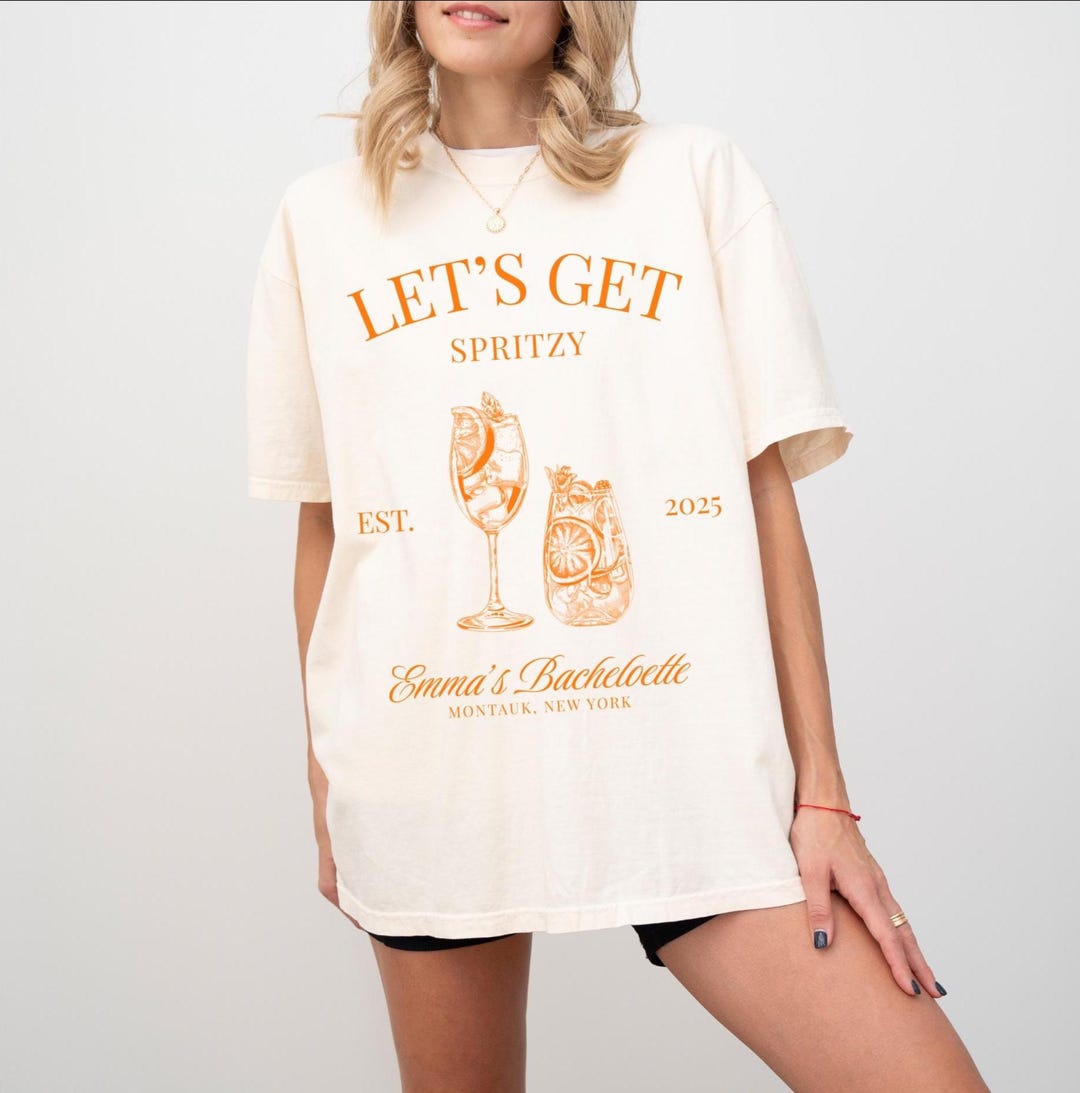 Lets Get Spritzy Aperol Spritz Shirt Alcohol Tank Tops Cool Bridesmaid ...