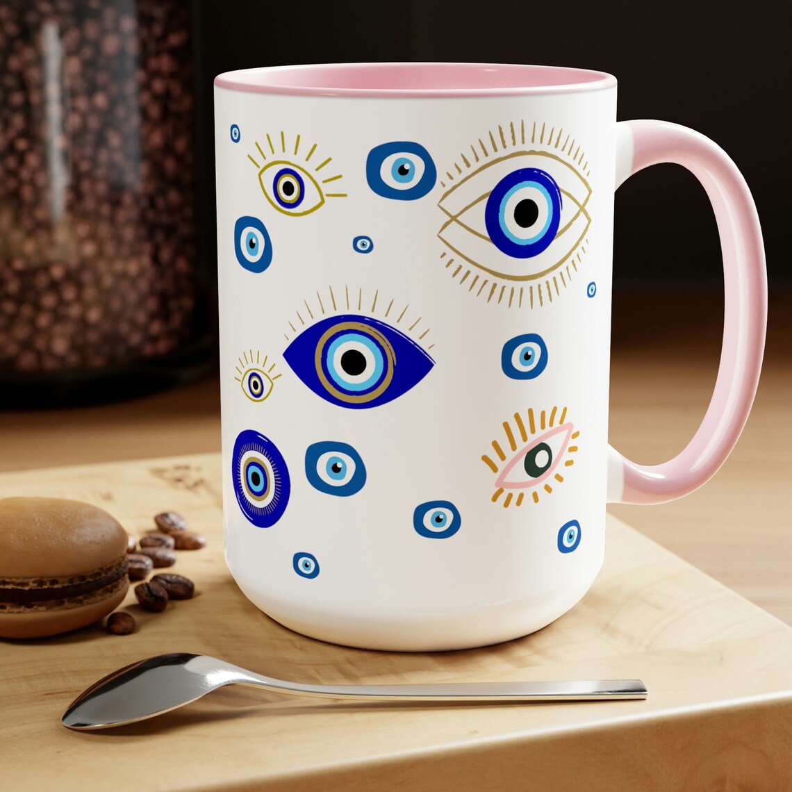 Evil Eye Mug Mug Evil Eye Tiny Evil Eye Coffee Mug Cool - Etsy