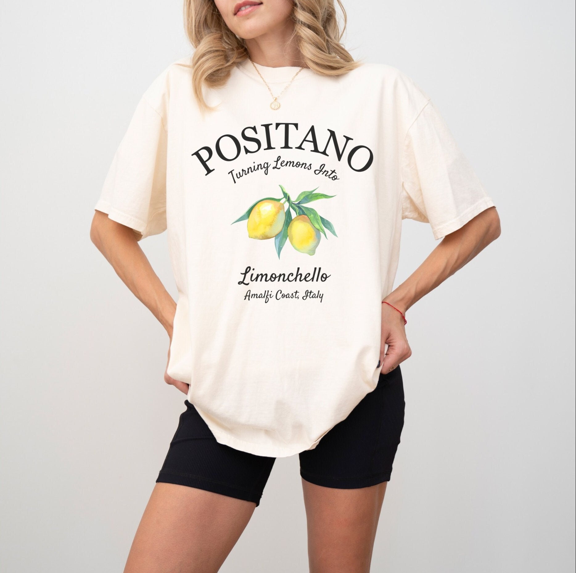 Positano Shirt Limoncello Gifts Limone Shirt Amalfi Coast Aesthetic ...