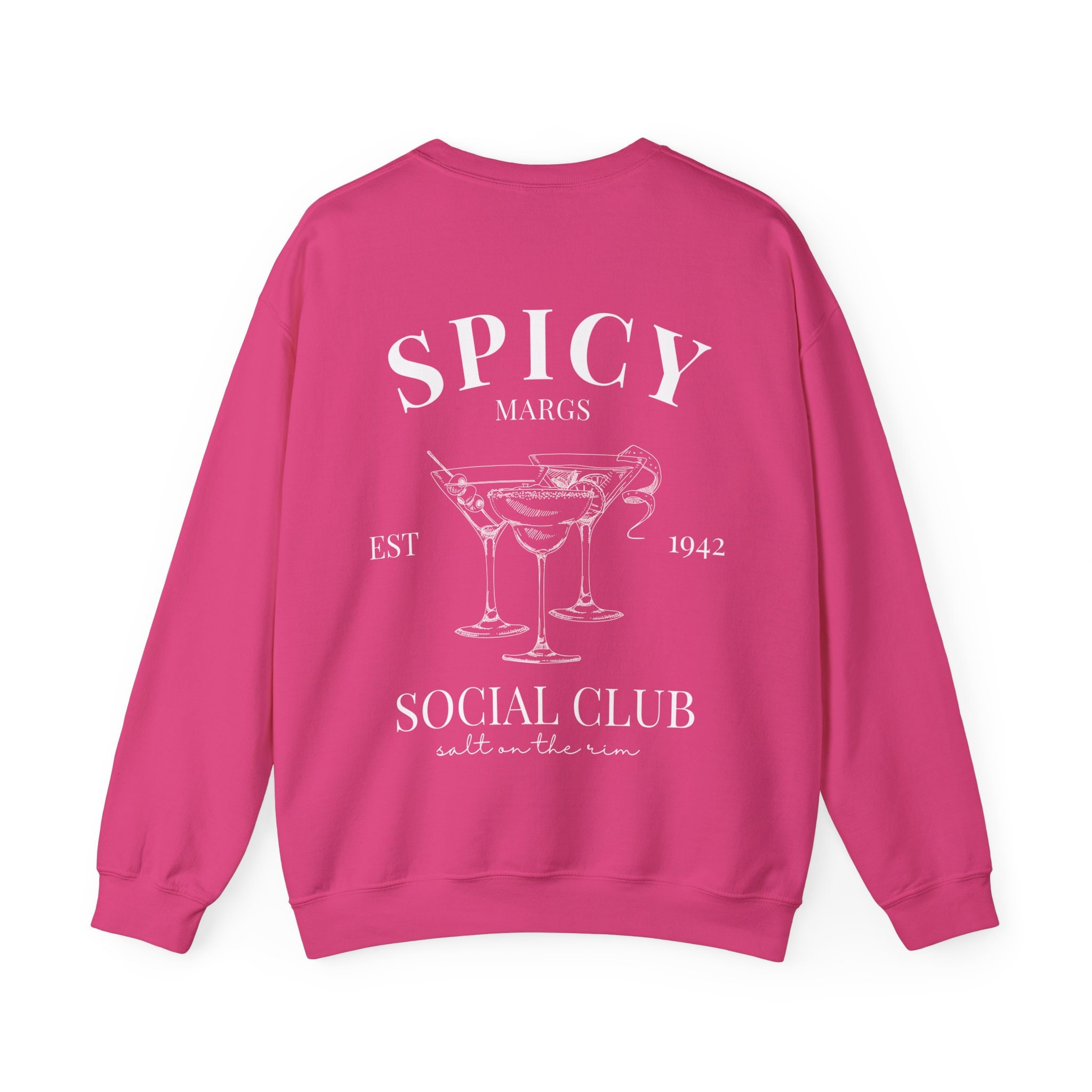 Spicy Marg Sweatshirt Margarita Shirt Alcohol Lovers Cheers Sweater ...