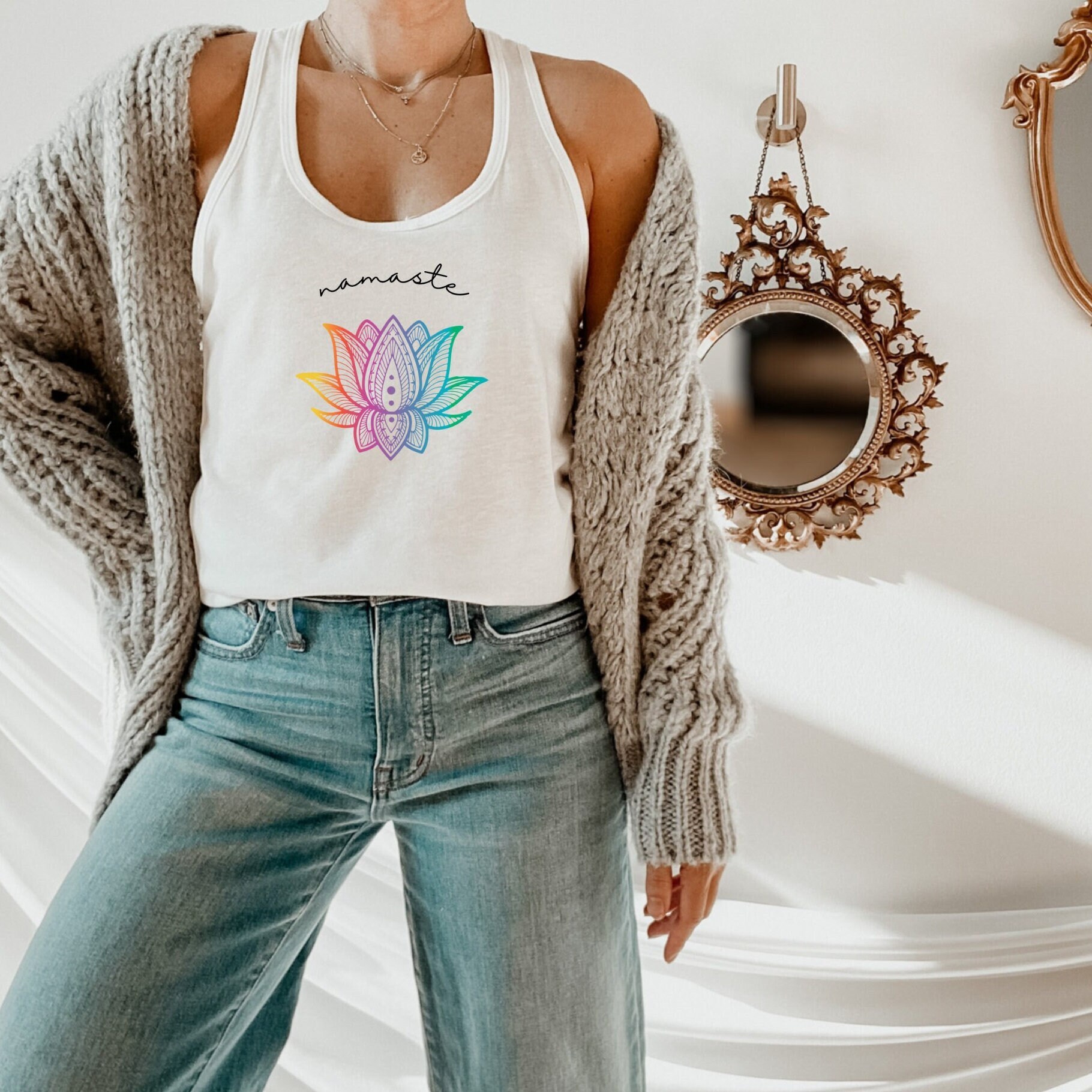 Namaste Tank Namaste Shirt Yogi Shirts Pilates Tank - Etsy