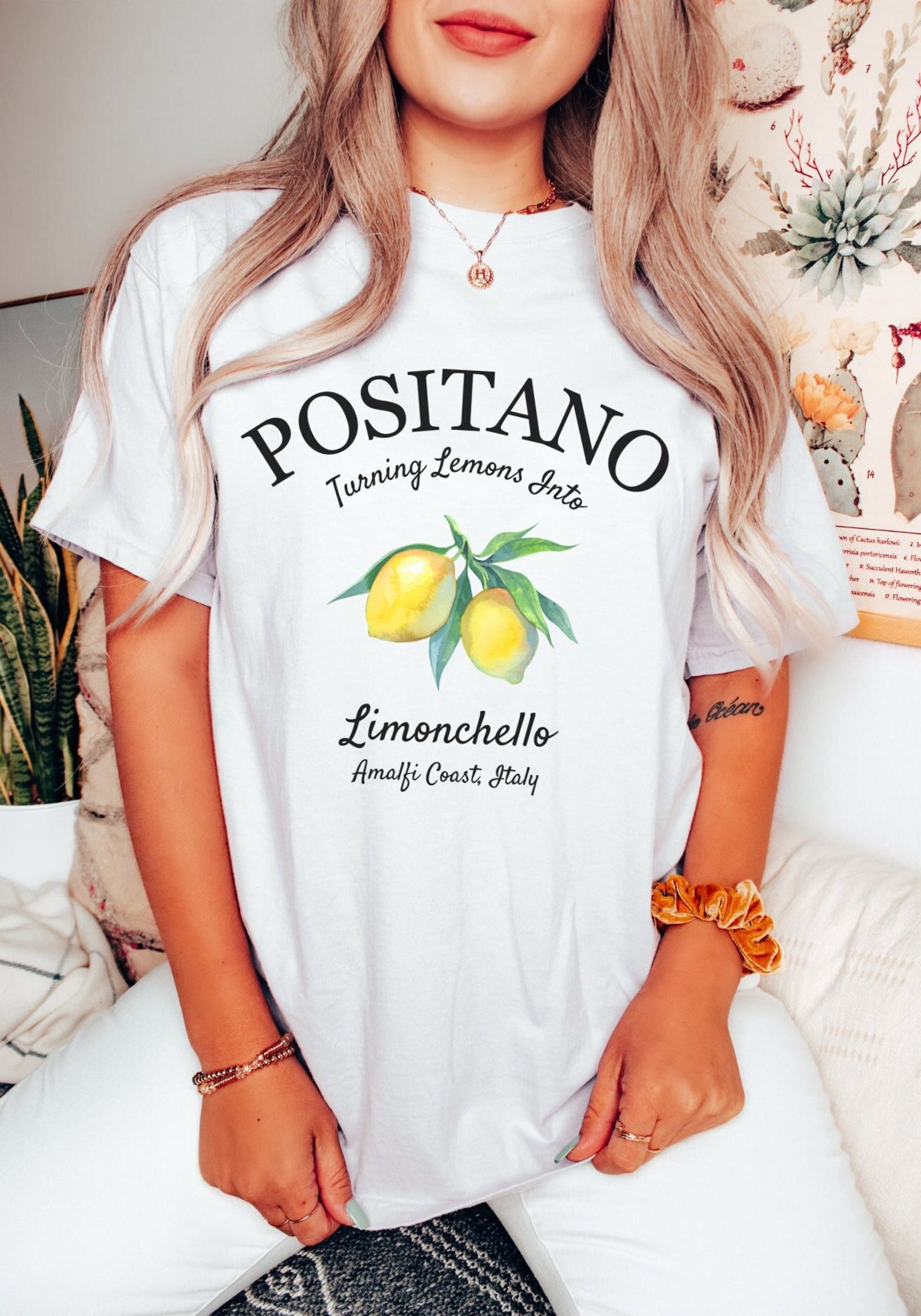 Positano Shirt Limoncello Gifts Limone Shirt Amalfi Coast Aesthetic ...