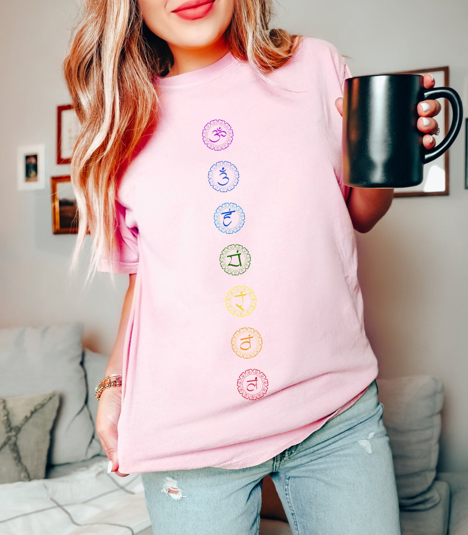7 Chakras Tshirt, Seven Chakras Shirt, Chakra Shirt, 7 Chakra, Namaste ...