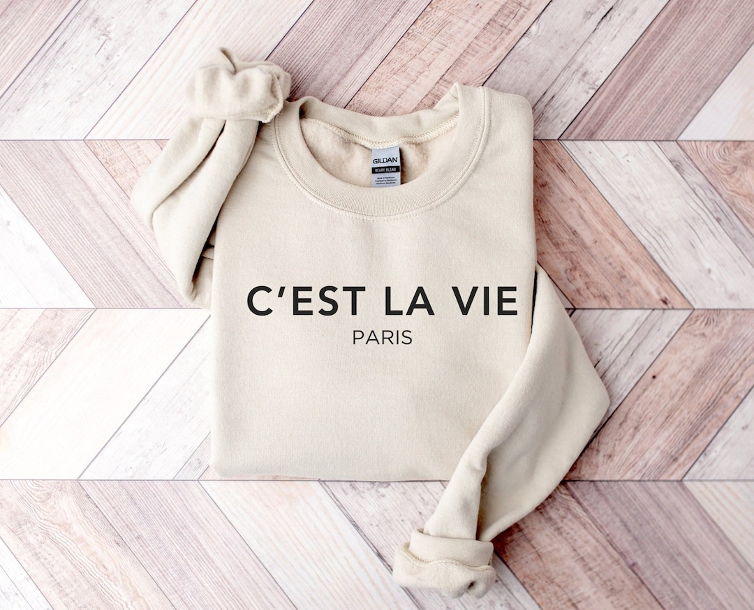 Cest La Vie Sweatshirt Europe Vacation Shirt Preppy Clothes Aesthetic ...