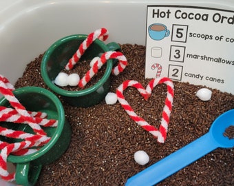 Apple Pie Math Sensory Bin - Etsy