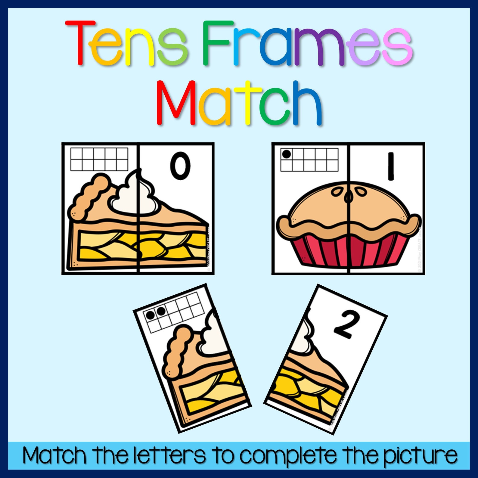 Apple Pie Math Sensory Bin Printables | Small Group Activities - Etsy