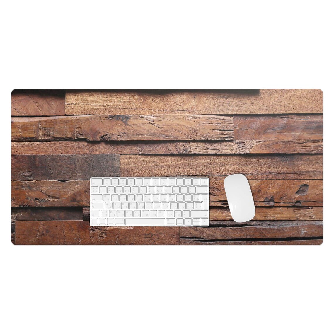 Wooden Texture Desk Mat, Brown Desk Pad, PVC Table Protector, Textures ...