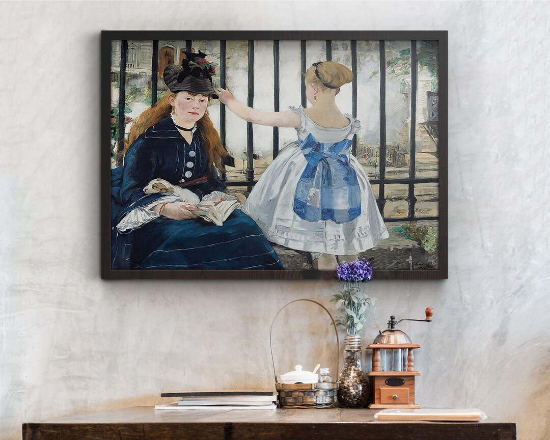 The Railway 1873 Painting by Edouard Manet Poster, White Museum ...