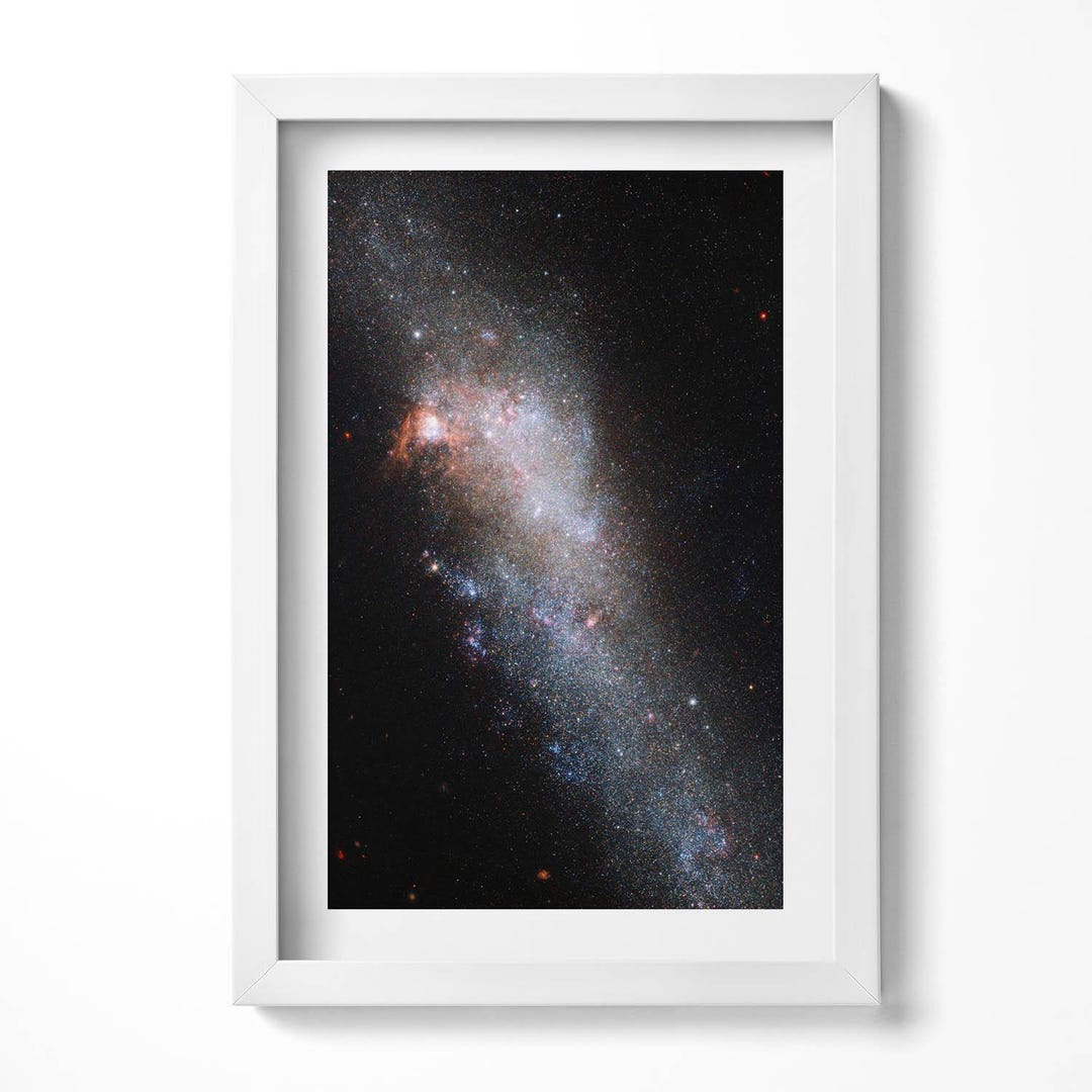 Galaxy Stars Space Print in Frame, Earth and Space Art Print, Black ...