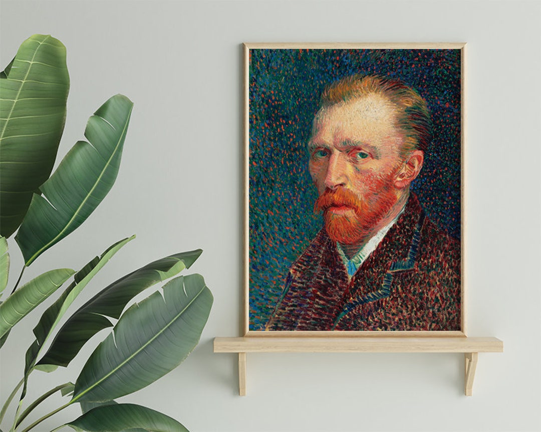 Poster Wall Art Self Portrait by Vincent Van Gogh #RO112 Replica Prints ...